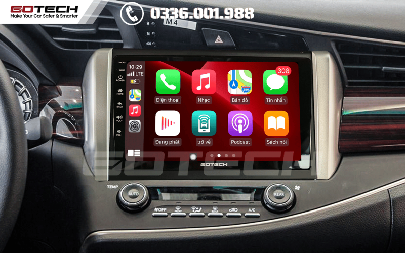 Lắp màn hình android ô tô cho xe Toyota Innova giá rẻ!